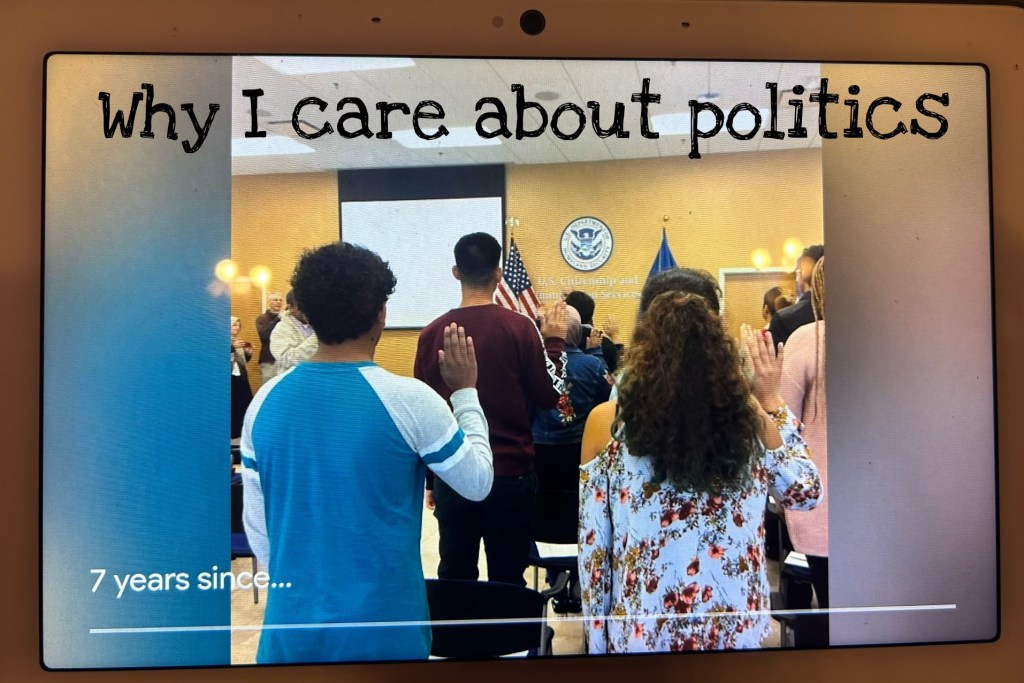 Why I care about politics - The Thoughtful Mom